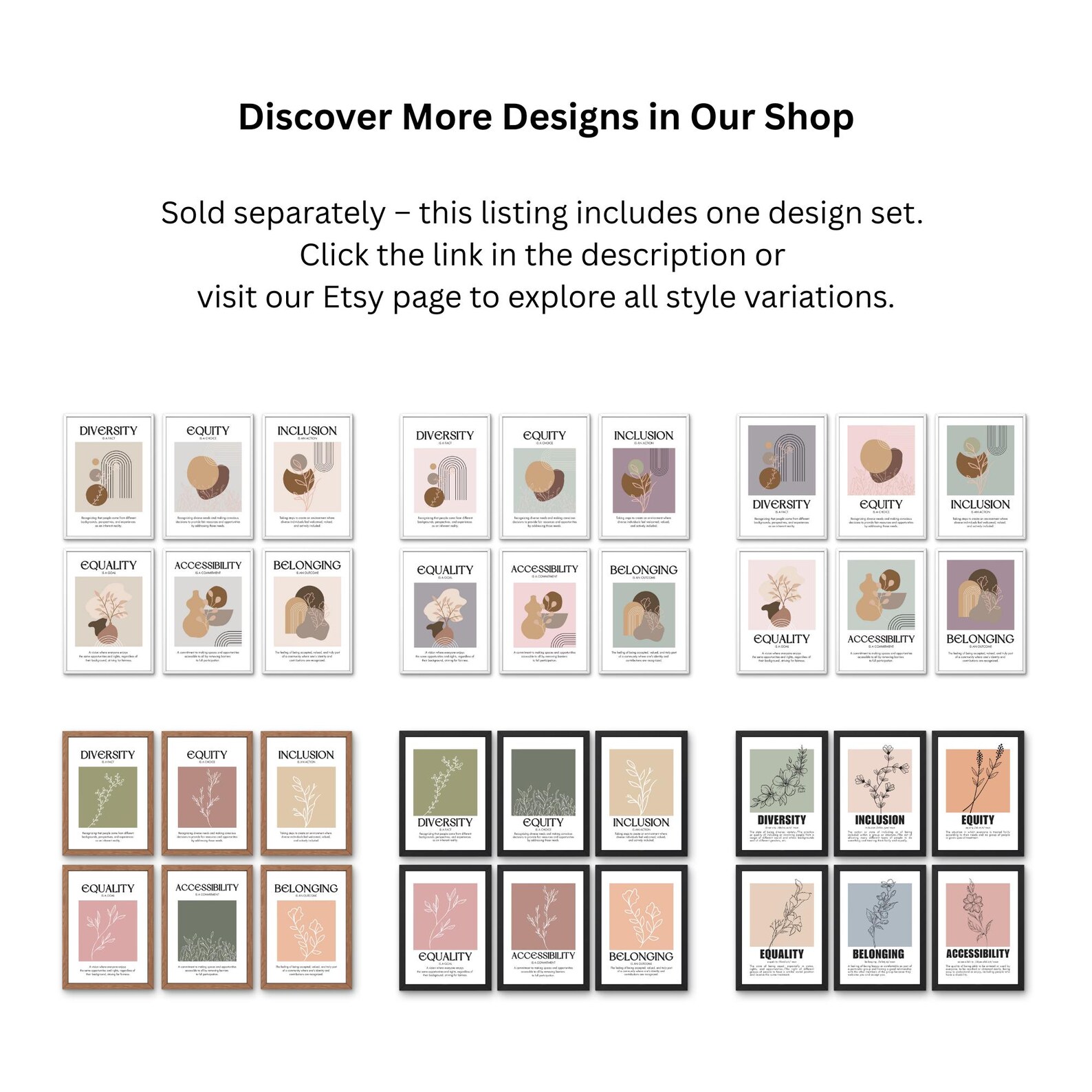 Diversity Matters Printable Poster Set: Inclusion Art for Counselor ...