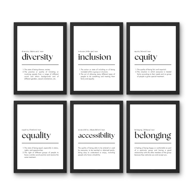 Inclusion Definition Diversity, Minimalist Printable Office, Classroom ...