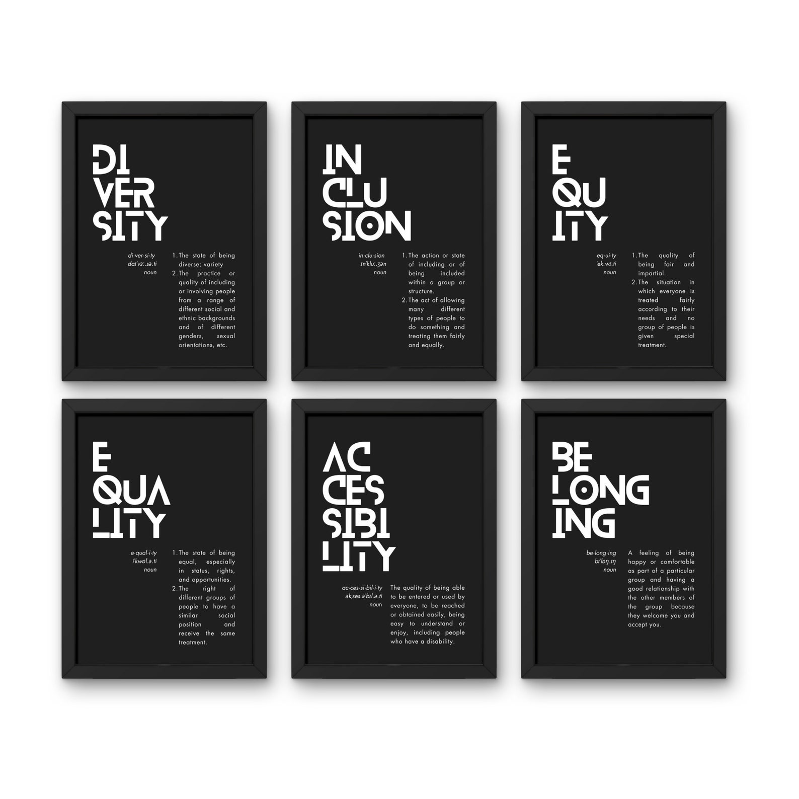 Equity Definition Black Background Minimalist Printable Office ...
