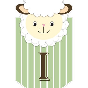 Eid Al Adha Cute Sheep Printable Slinger, Banner, Garland, Bunting ...
