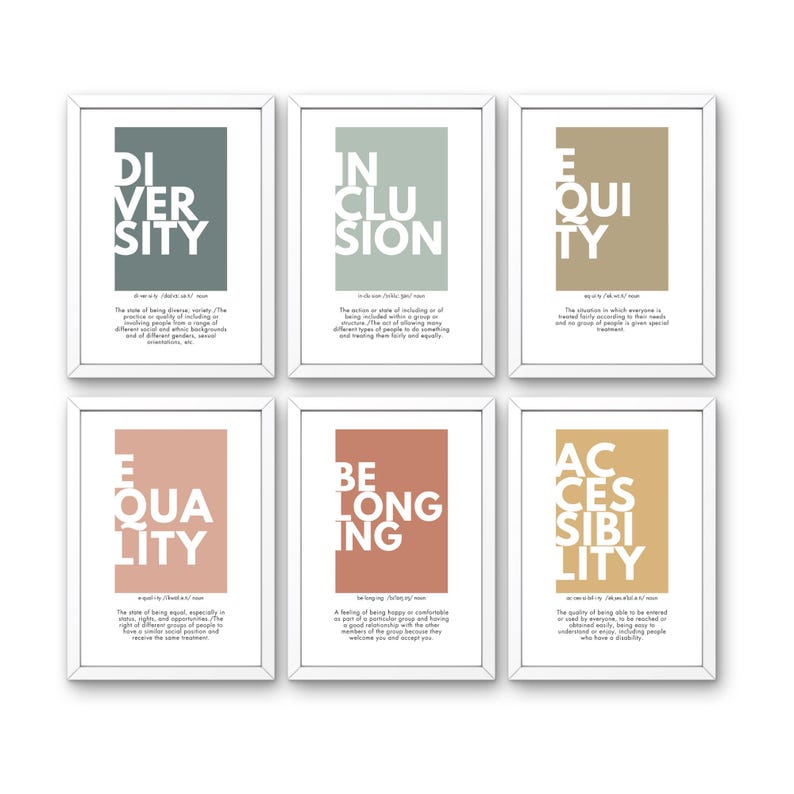 Diversity Classroom Printable Wall Art, Kids Room Colorfull Pastel ...