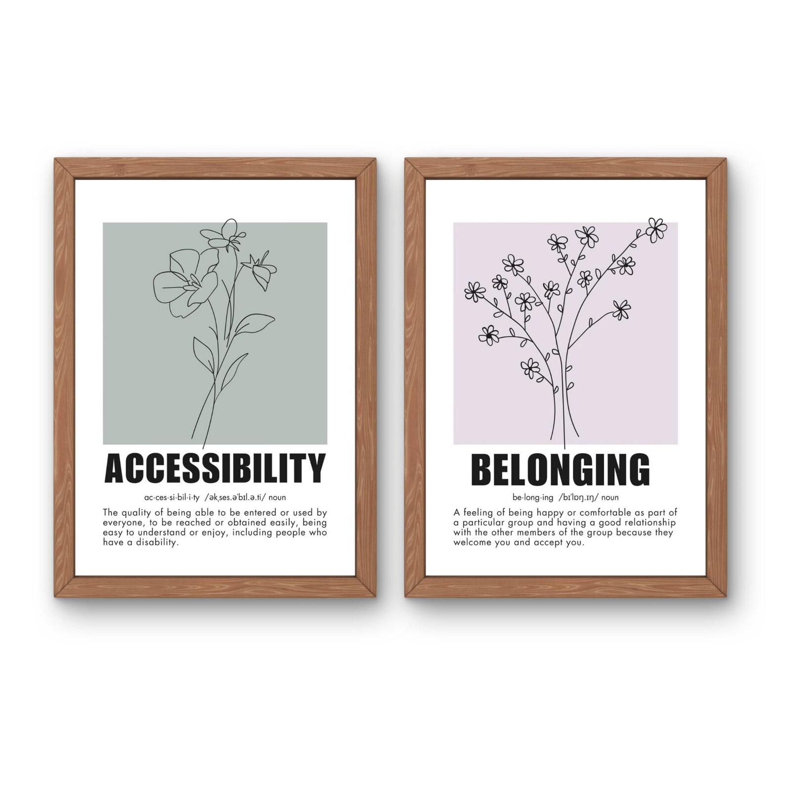 Diversity Matters Printable Poster Set: Inclusion Art for Counselor ...