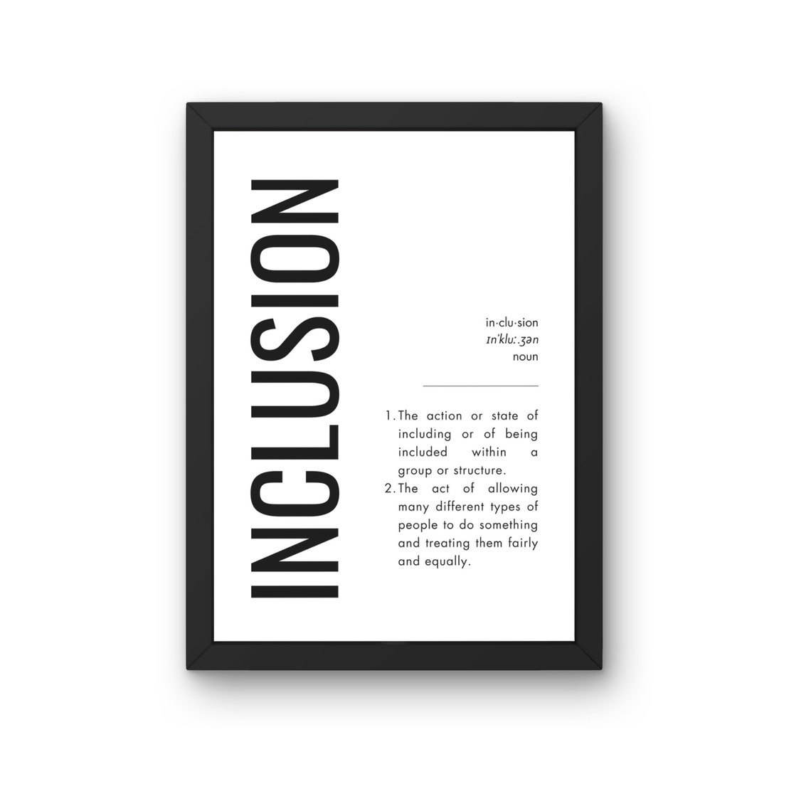 Minimalist Inclusion & Equity Art Printable Social Worker Gift ...