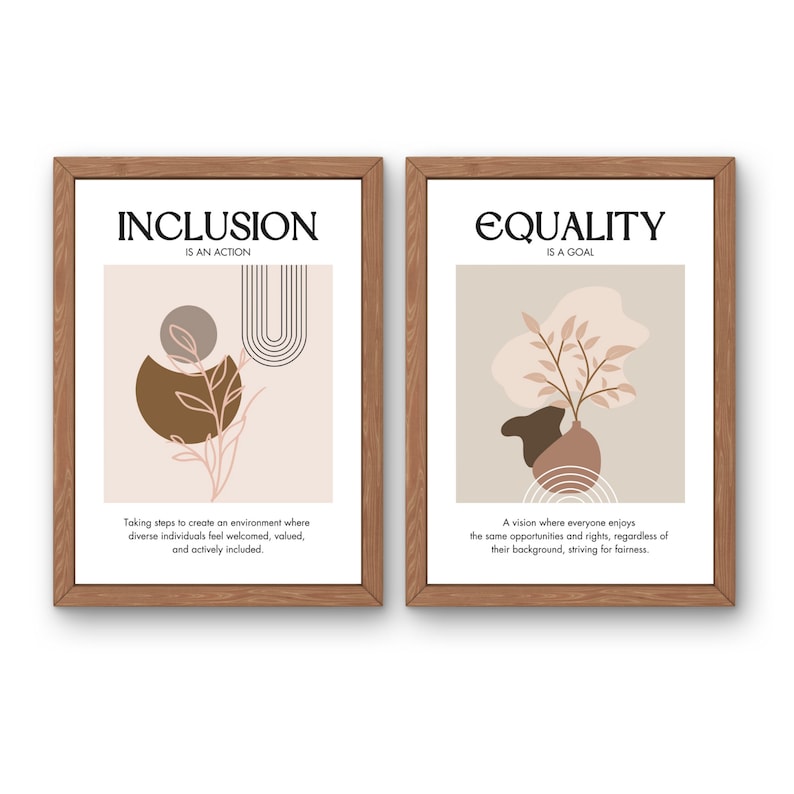 Diversity Illustrative Posters Representing Diversity, Inclusion, and ...