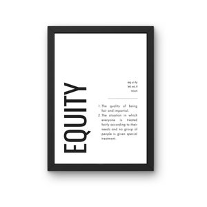 Minimalist Inclusion & Equity Art Printable Social Worker Gift ...