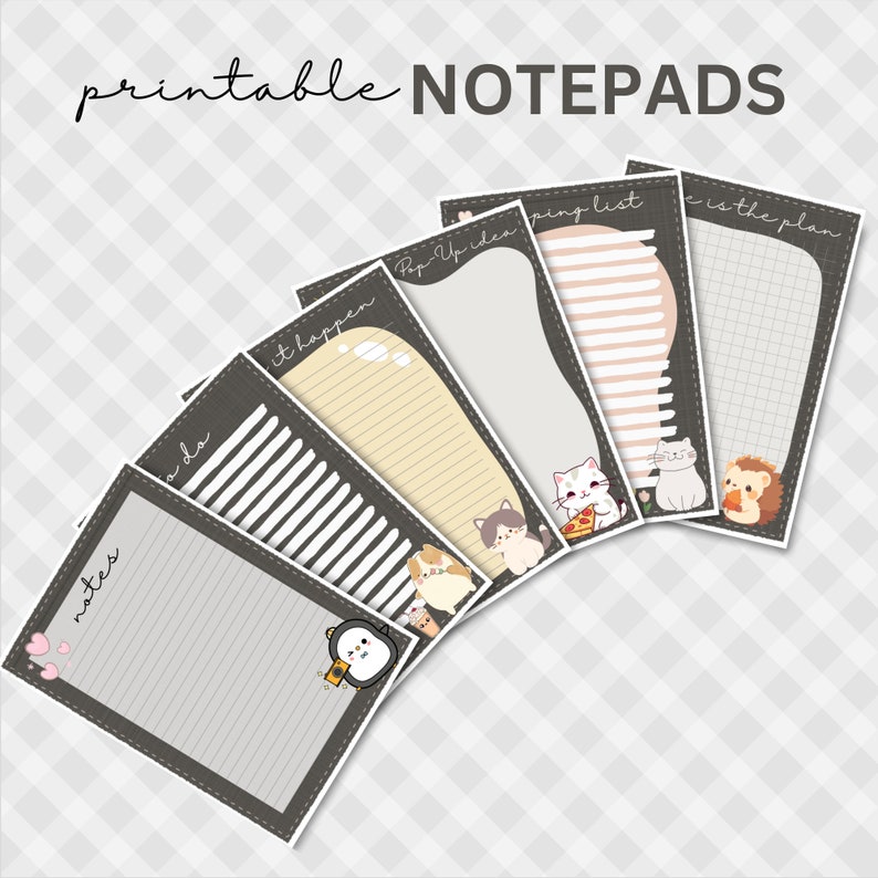 Kawaii Memo Sheet, Notepads, Notebooks, Stationery. Student Planner ...