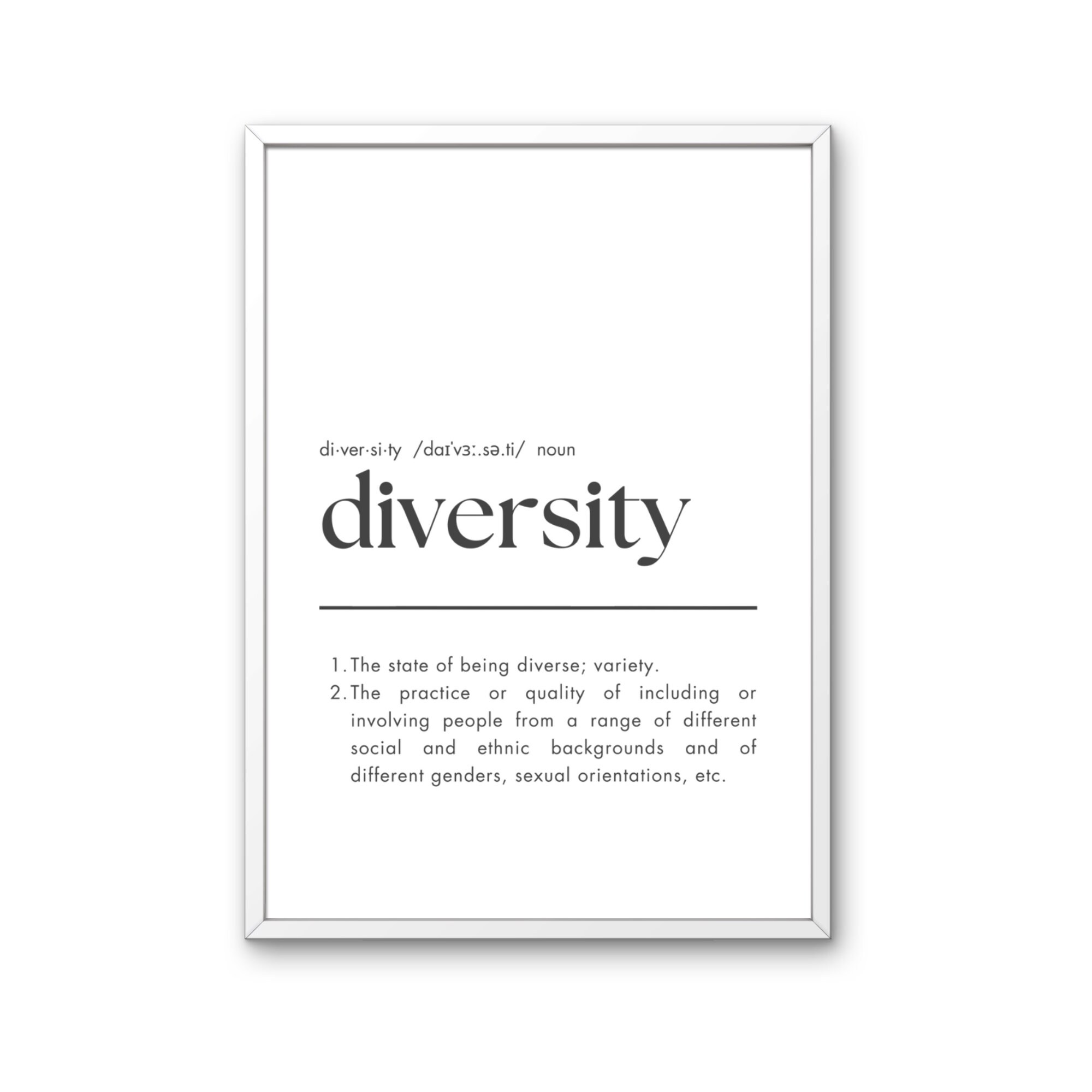 Inclusion Definition Diversity, Minimalist Printable Office, Classroom ...