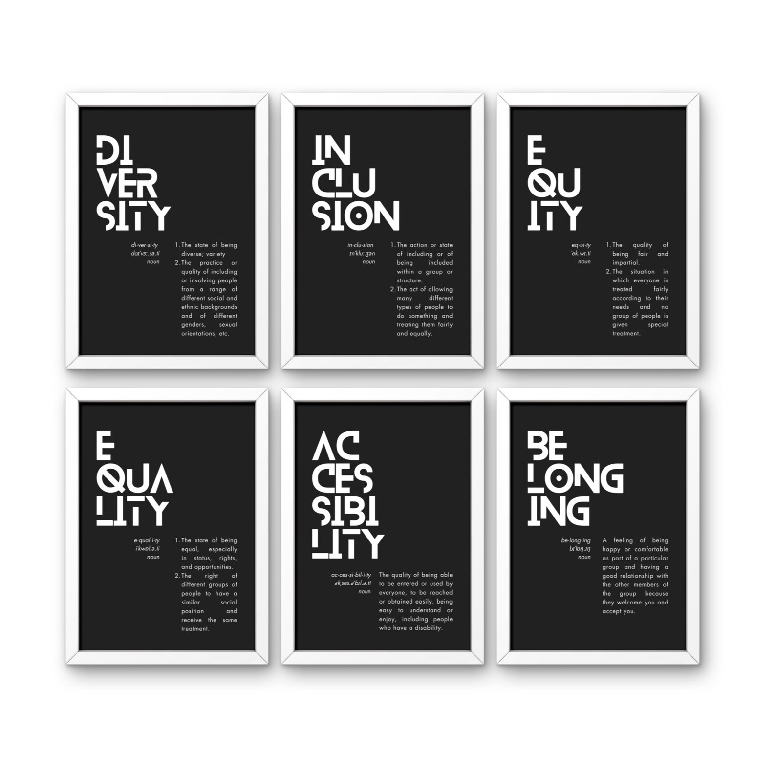 Equity Definition Black Background Minimalist Printable Office ...