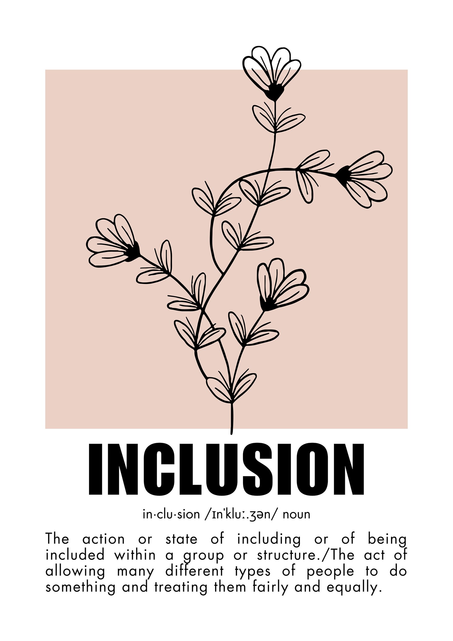 Diversity Definition Boho Wall Art, Printable Poster, Set of 6, Equity ...