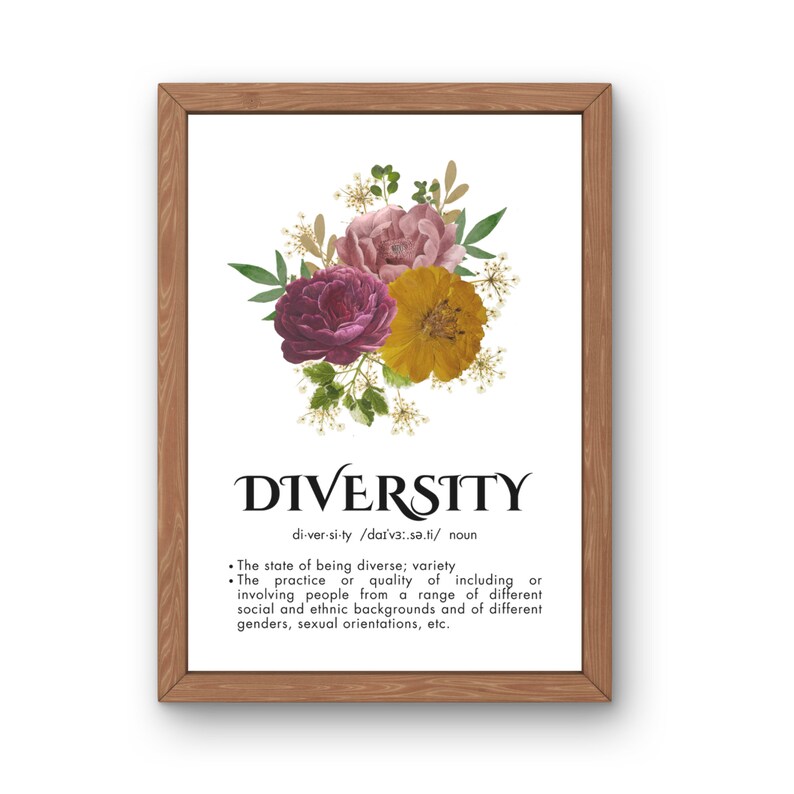 Stunning Diversity Flower Art Prints - Classroom Inclusion Posters ...