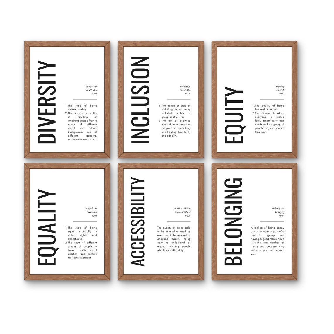 Minimalist Inclusion & Equity Art Printable Social Worker Gift ...