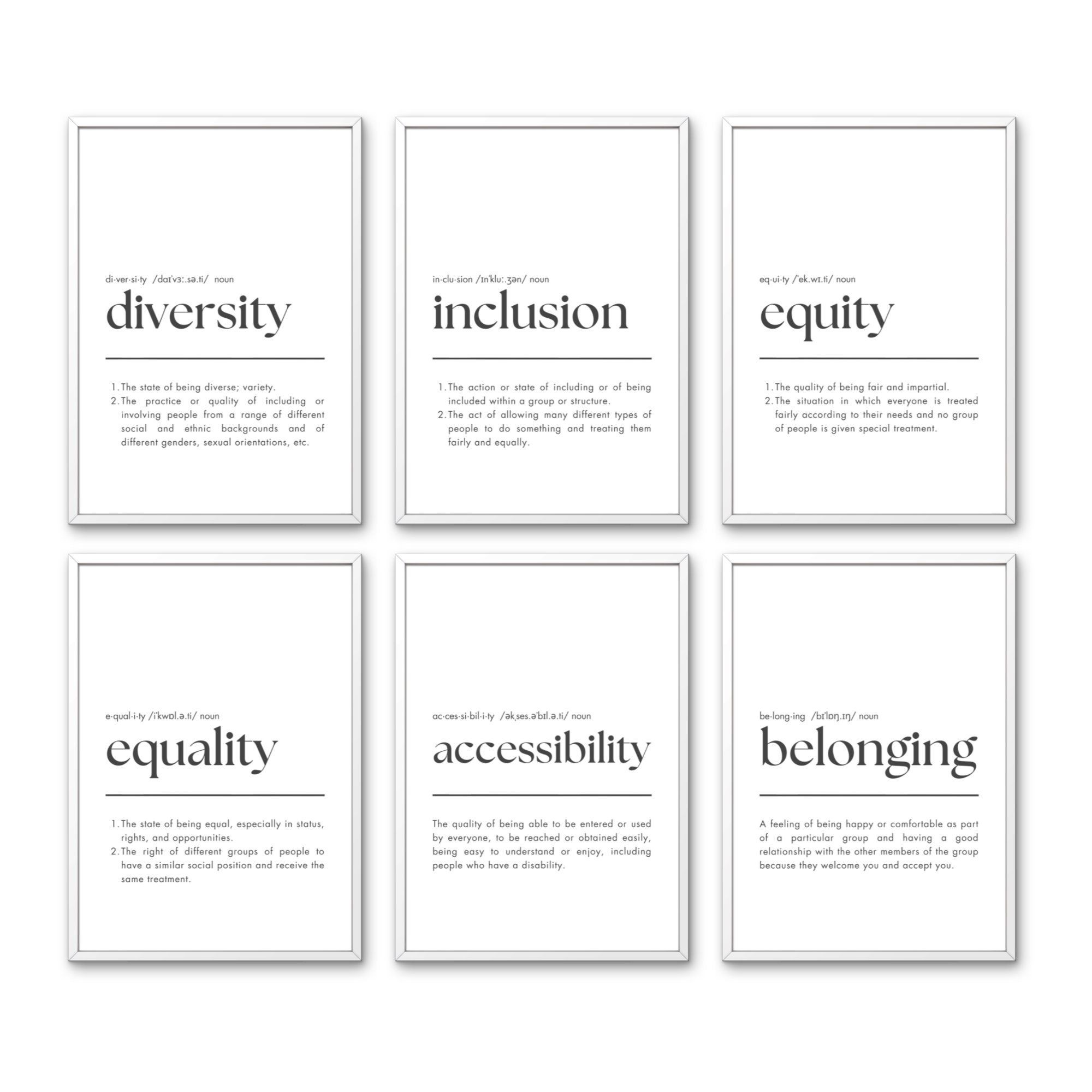 Inclusion Definition Diversity, Minimalist Printable Office, Classroom ...