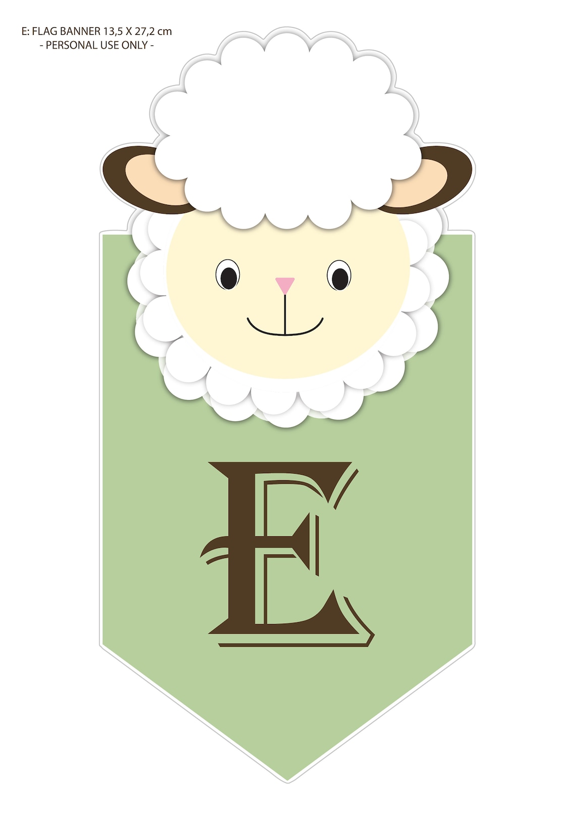 Cute Eid Al Adha Sheep Printable Banner, Garland, Bunting, Decoration A ...