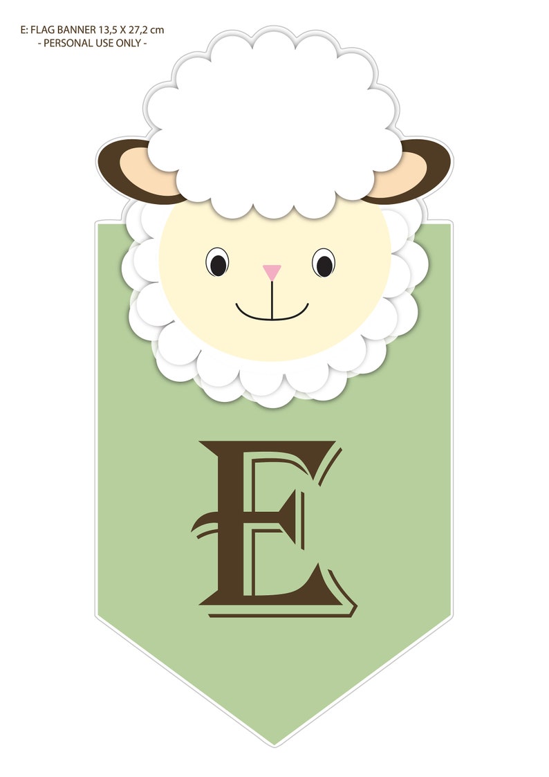 Cute Eid Al Adha Sheep Printable Banner, Garland, Bunting, Decoration A ...