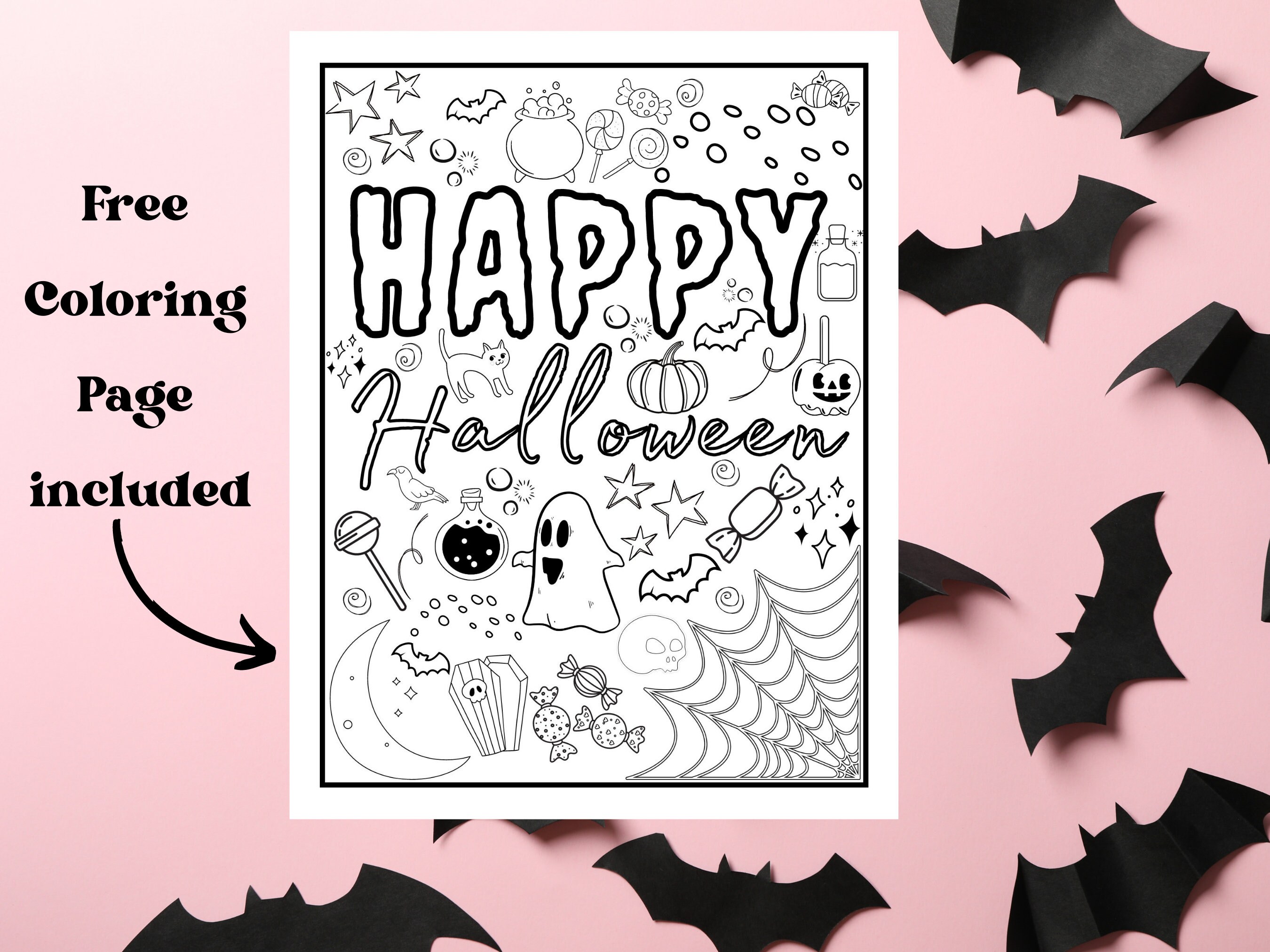 Halloween Printable Bookmarks,coloring Bookmarks, Coloring for Kids ...