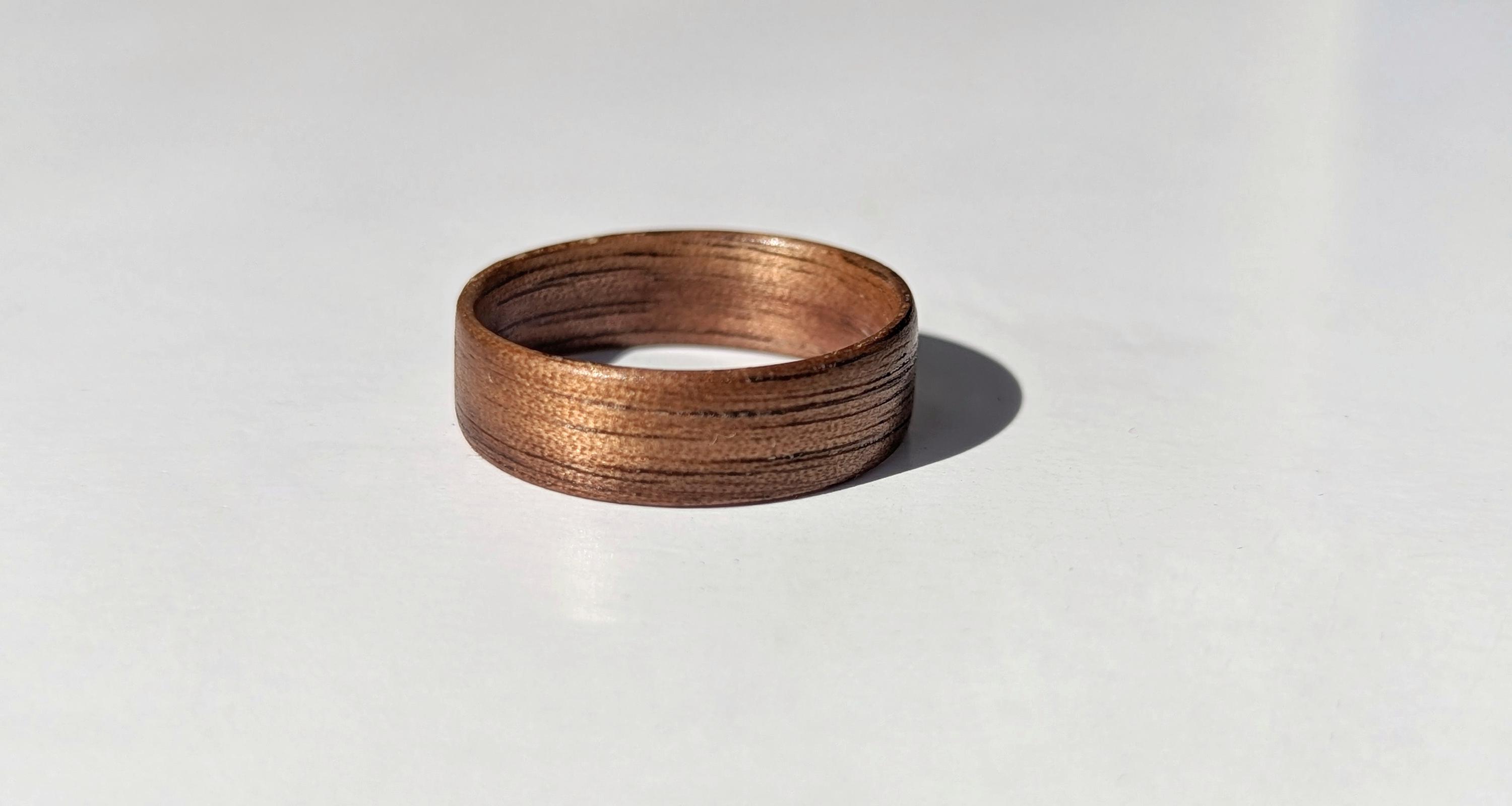 Handmade American Walnut Bentwood Ring With a Danish Oil and Beeswax ...