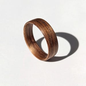 Handmade American Walnut Bentwood Ring With a Danish Oil and Beeswax ...