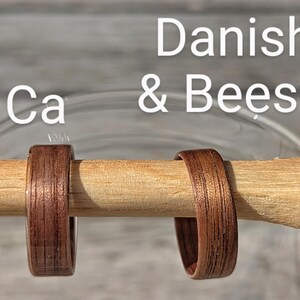 Handmade American Walnut Bentwood Ring With a Danish Oil and Beeswax ...
