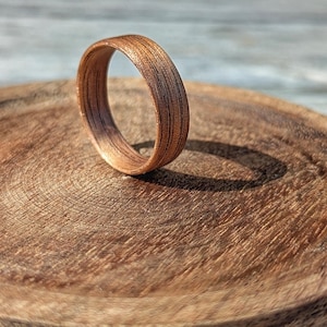 Handmade American Walnut Bentwood Ring With a Danish Oil and Beeswax ...