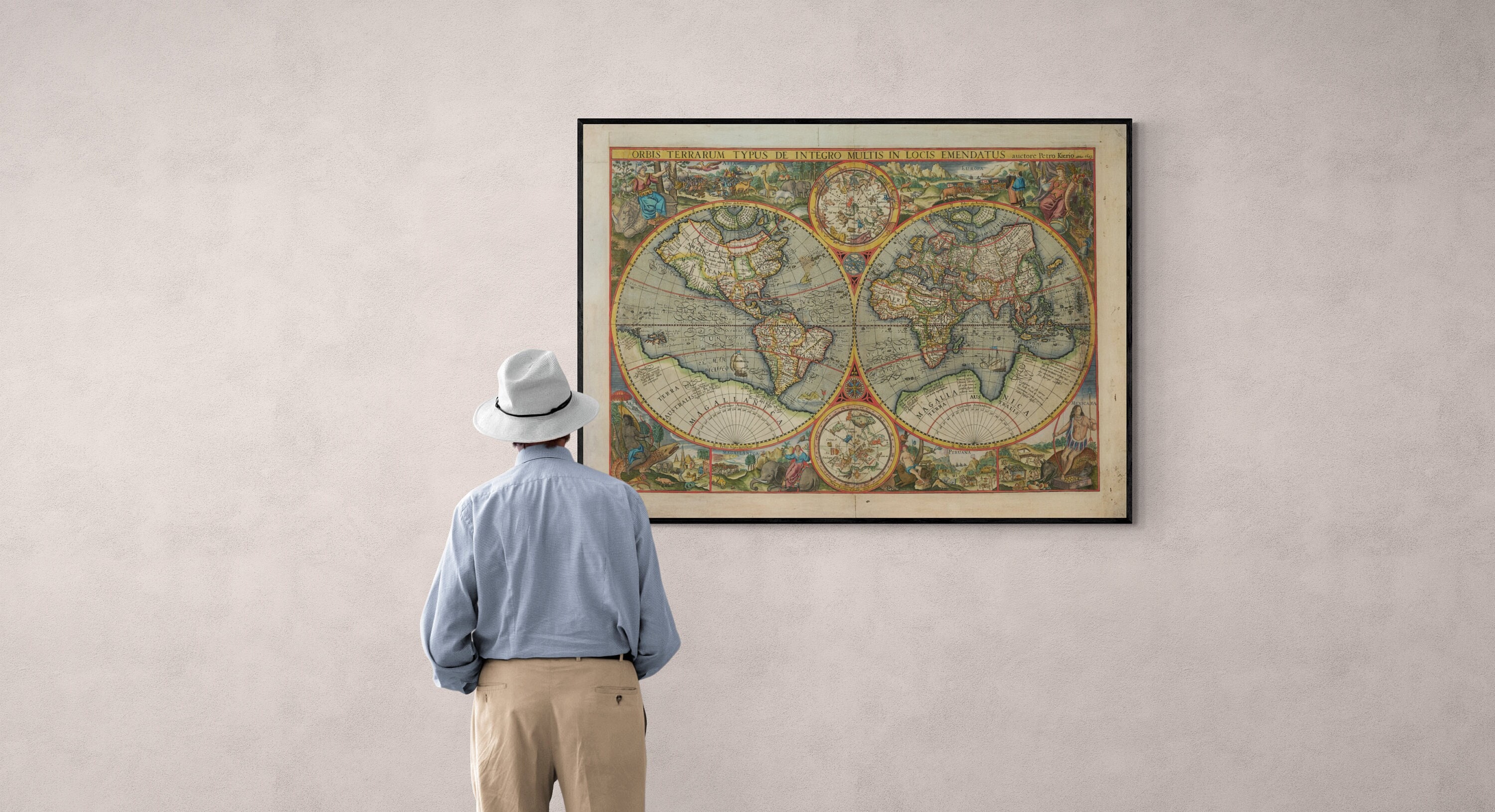 Vintage Old World Map 1594 Old Map Antique Restoration - Etsy UK