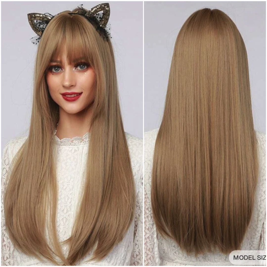 Long Blonde Wig,synthetic Blonde Wig,golden Wig,golden Blonde Wigs,heat ...