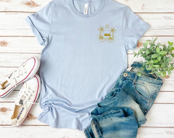 Sunset Tshirt Trendy Beachy Shirts Coconut Girl Clothes Cute Summer ...