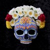Hand Beaded Skull Mask. Day of the Dead Mask. Masquerade Mask. Mask for ...