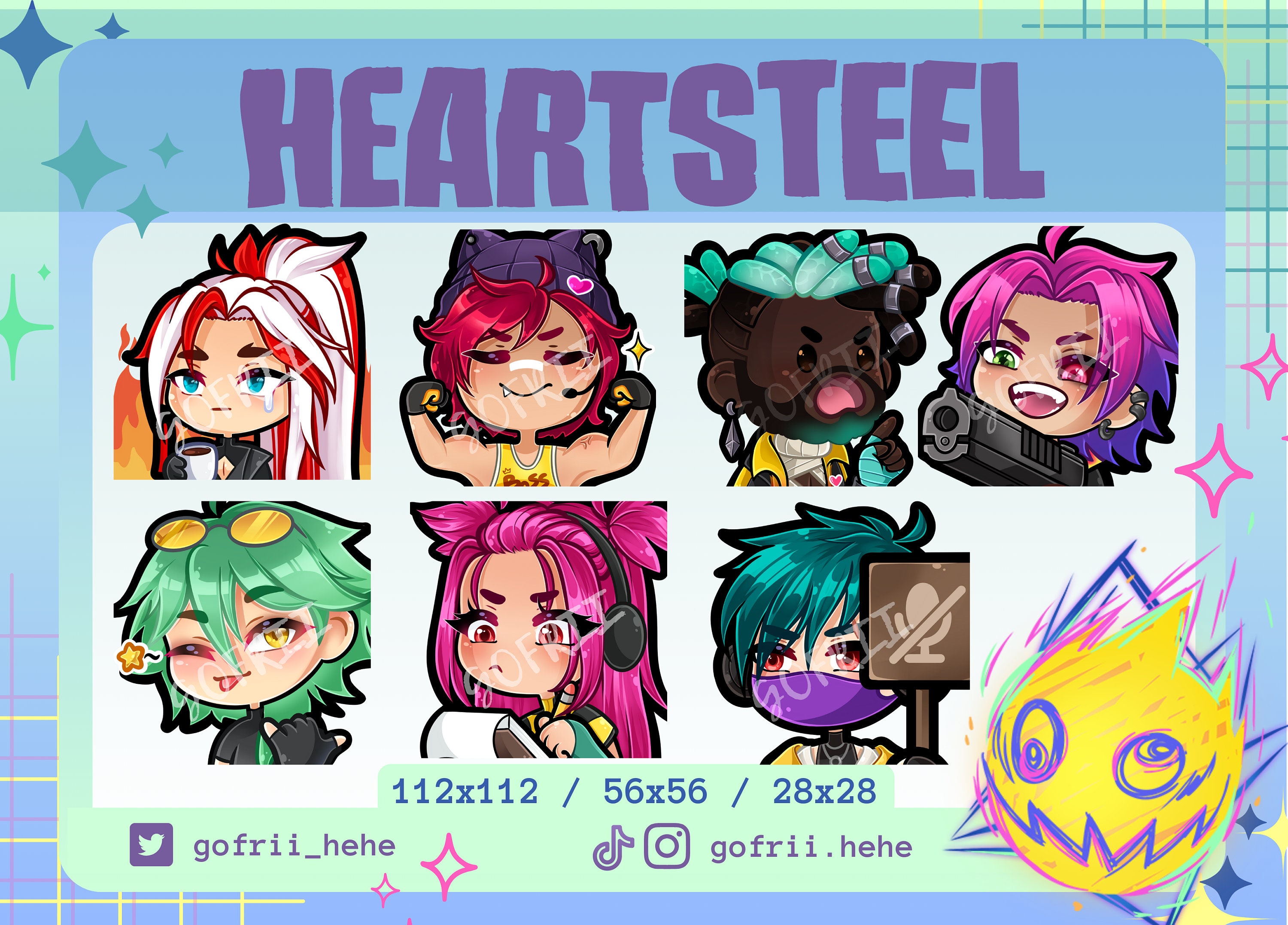 Heartsteel Emote Pack for Twitch/youtube/discord | Streamig | Gaming ...