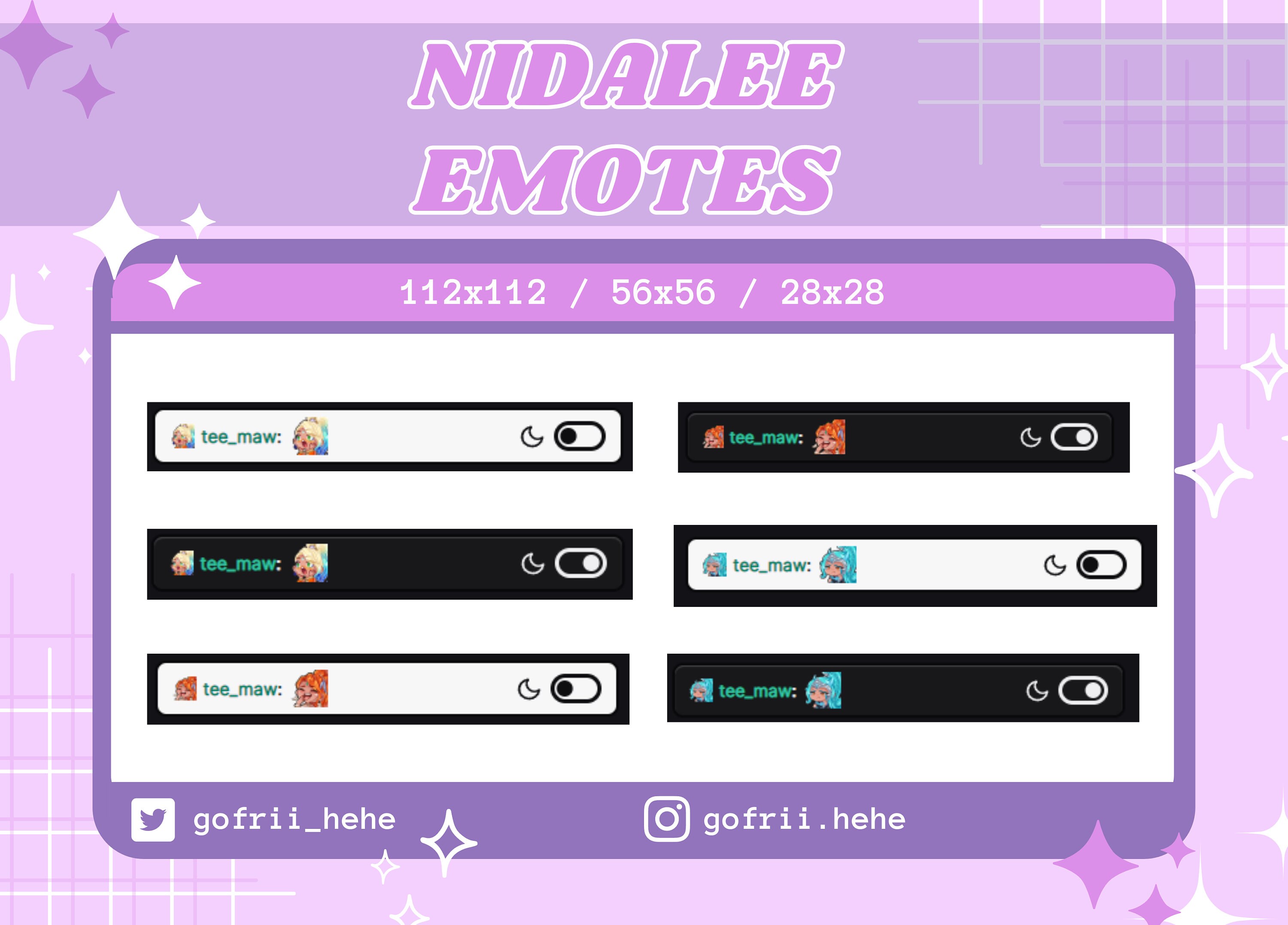 Nidalee Emote Pack for Twitch/youtube/discord | Streamig | Gaming ...