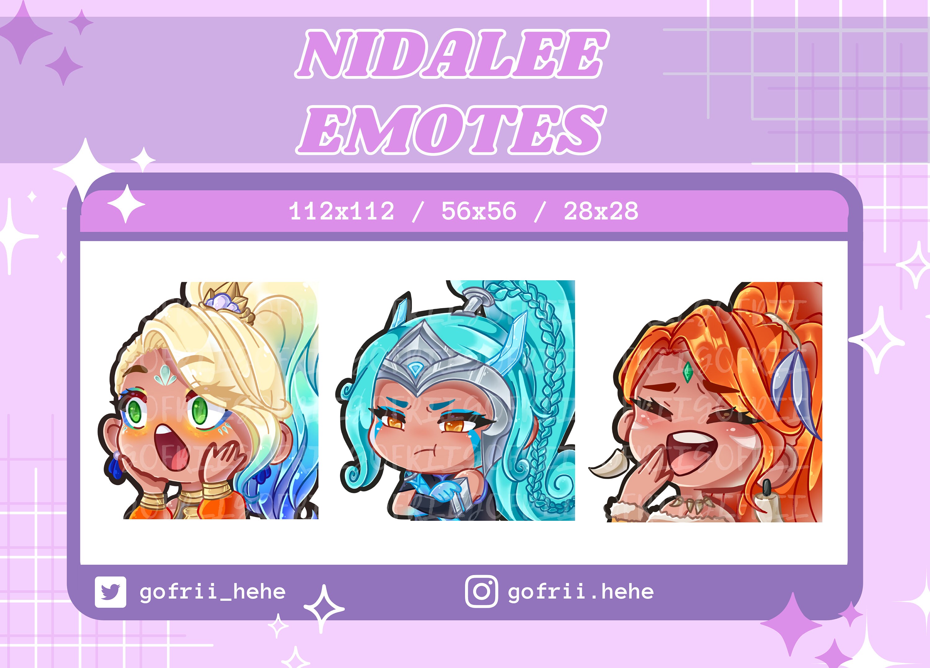 Nidalee Emote Pack for Twitch/youtube/discord | Streamig | Gaming ...
