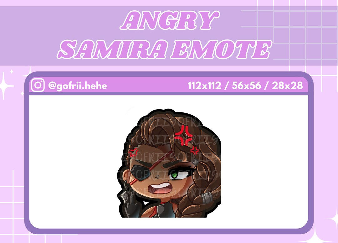 Samira Emote for Twitch/youtube/discord | Streamig | Gaming | Discord ...
