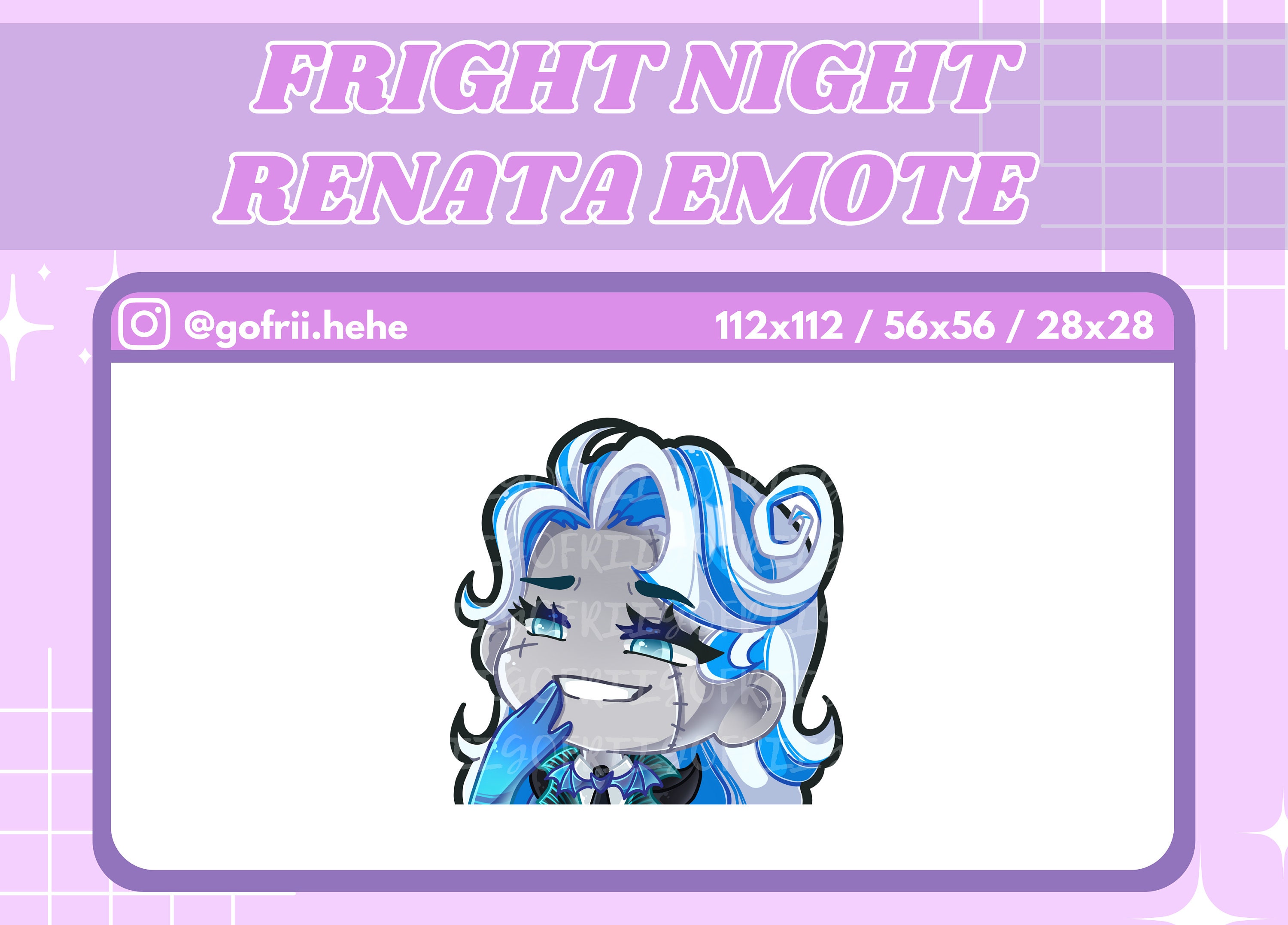 Fright Night Renata Emote for Twitch/youtube/discord | Streamig ...