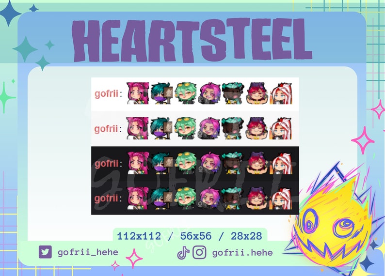 Heartsteel Emote Pack for Twitch/youtube/discord | Streamig | Gaming ...