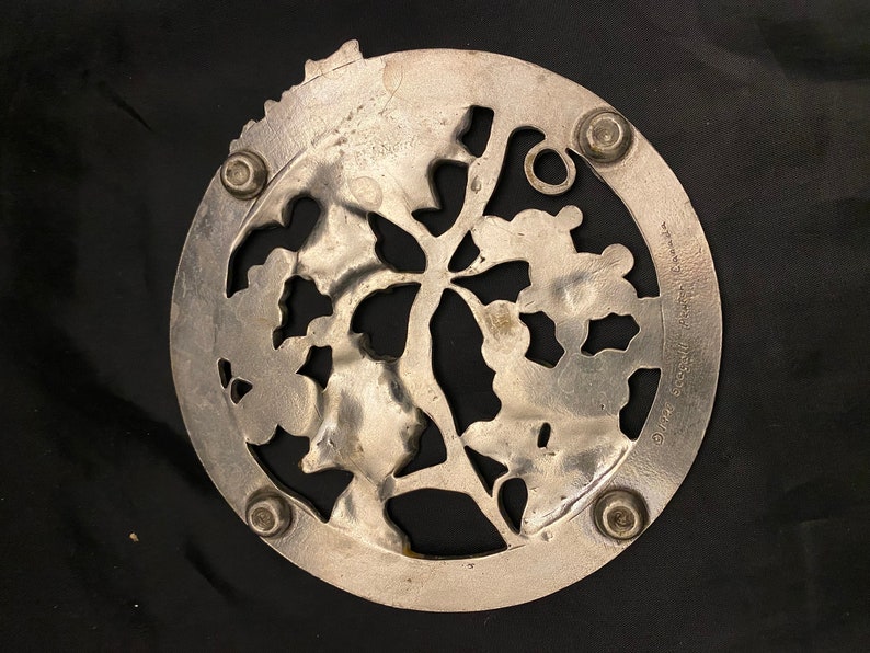 VTG Pewter Grape Vine Trivet - 1990 Seagull Pewter Canada - Etsy