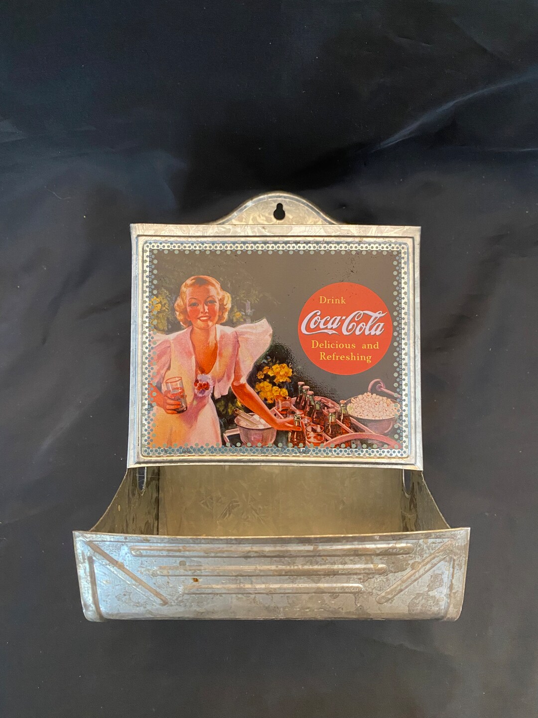 Coca Cola Tin Wall Mount Matchstick Holder - Etsy