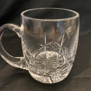 VTG Poland Blown Clear Cut Leaded Crystal Tea or Coffee Mug - Etsy