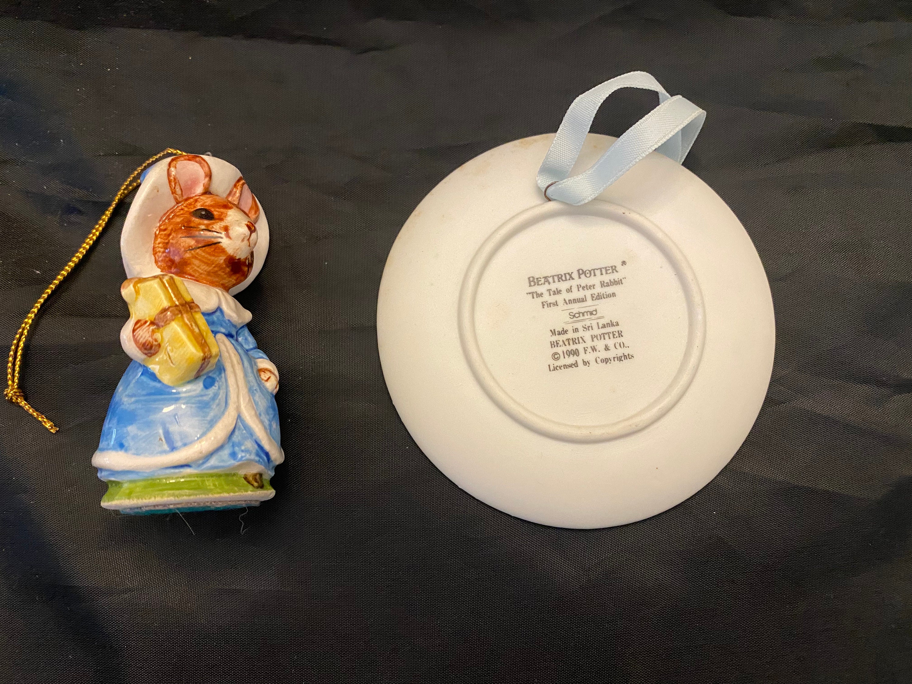 Beatrix Potter Ornaments Schmid Mini Relief Plate Ornament PLUS - Etsy