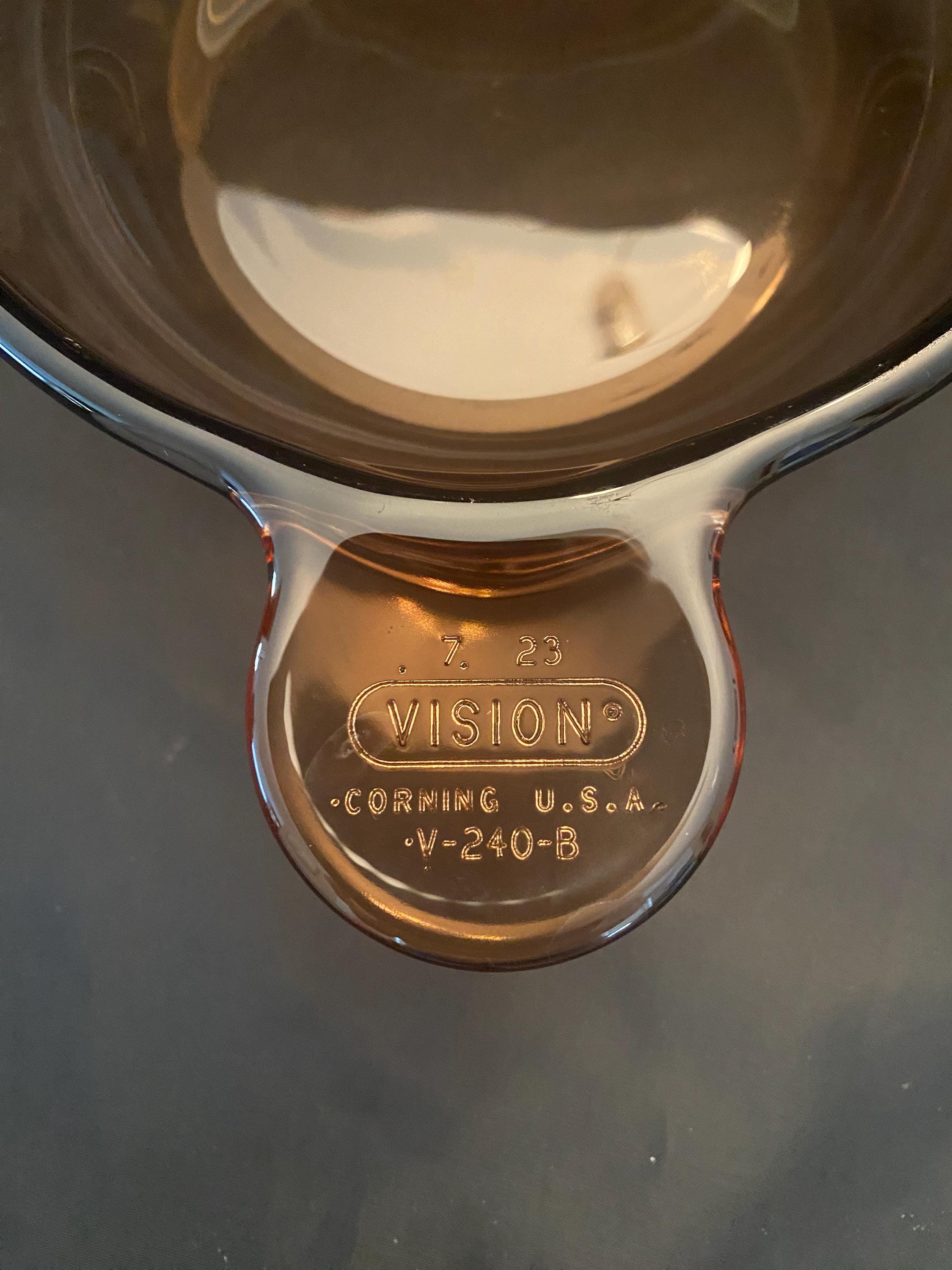 VTG Corning Vision Amber Glass Bowl W/ Lid CHOICE - Etsy