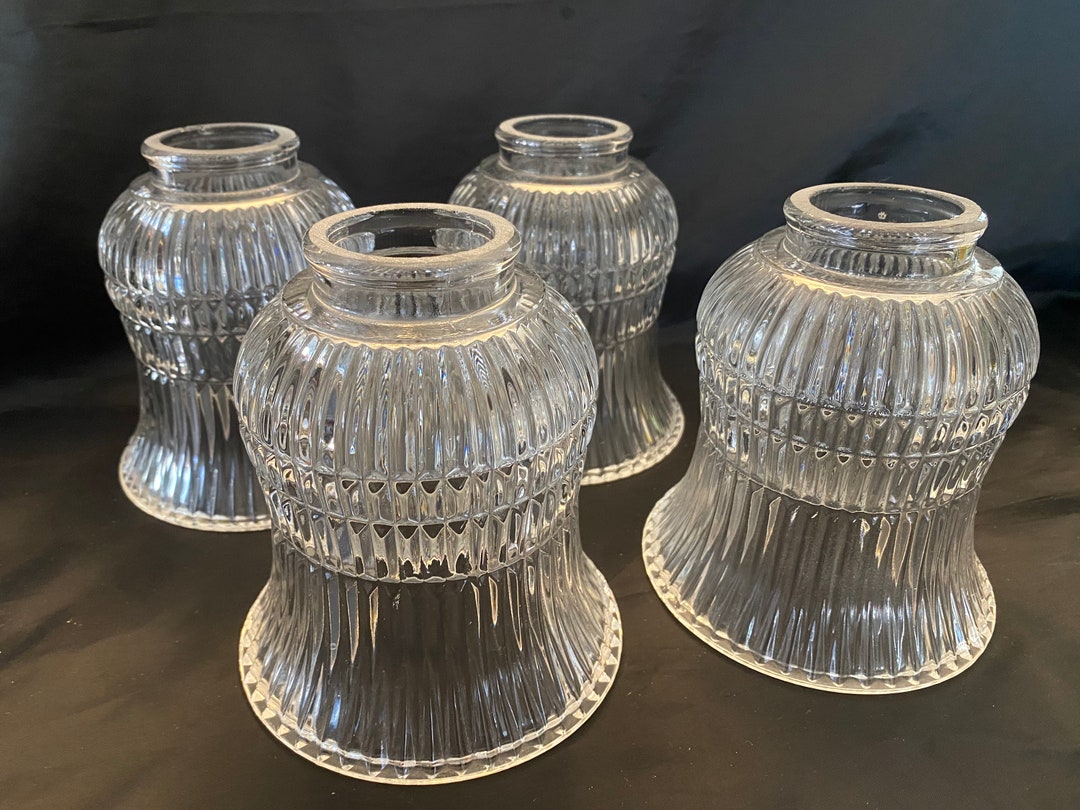 Prismatic Holophane Bell-shaped Clear Glass Lamp Shade - Etsy