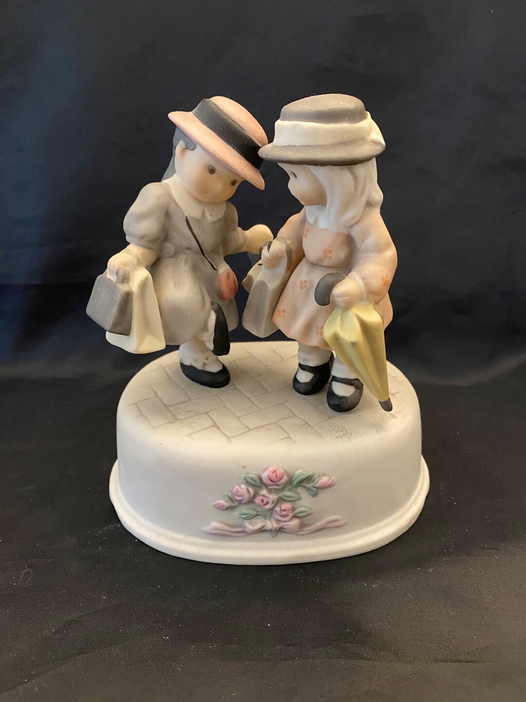 Kim Anderson Enesco Porcelain Music Box - Beautiful Dreamer - Etsy