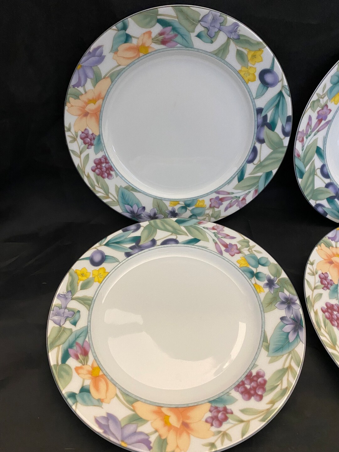 Mikasa MAGIC GARDEN Salad Plates SET of 2 - Etsy