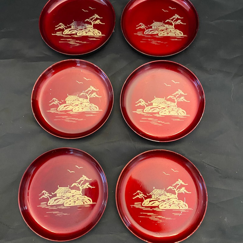 Lacquer Coasters - Etsy