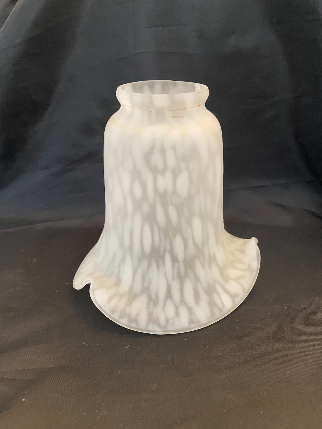 Frosted White Mottled Glass Shade Lily Shade - Etsy