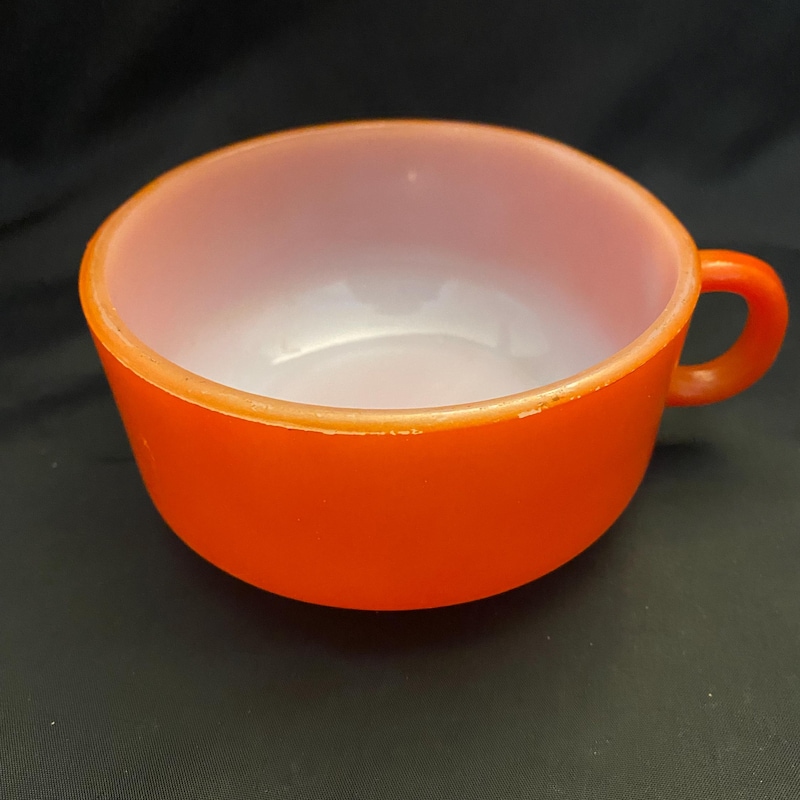 Orange Fire King Mugs - Etsy