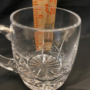 VTG Clear Cut Leaded Crystal Tea or Coffee Mug - Etsy