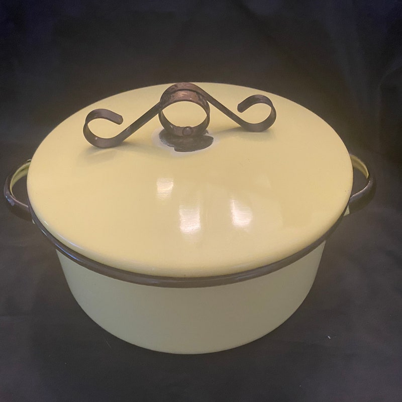 Enamel Pot With Lid - Etsy