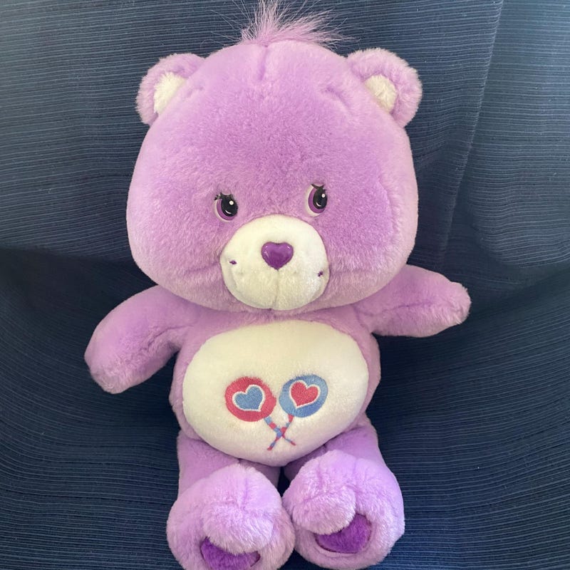 Purple Care Bear Plush - Etsy