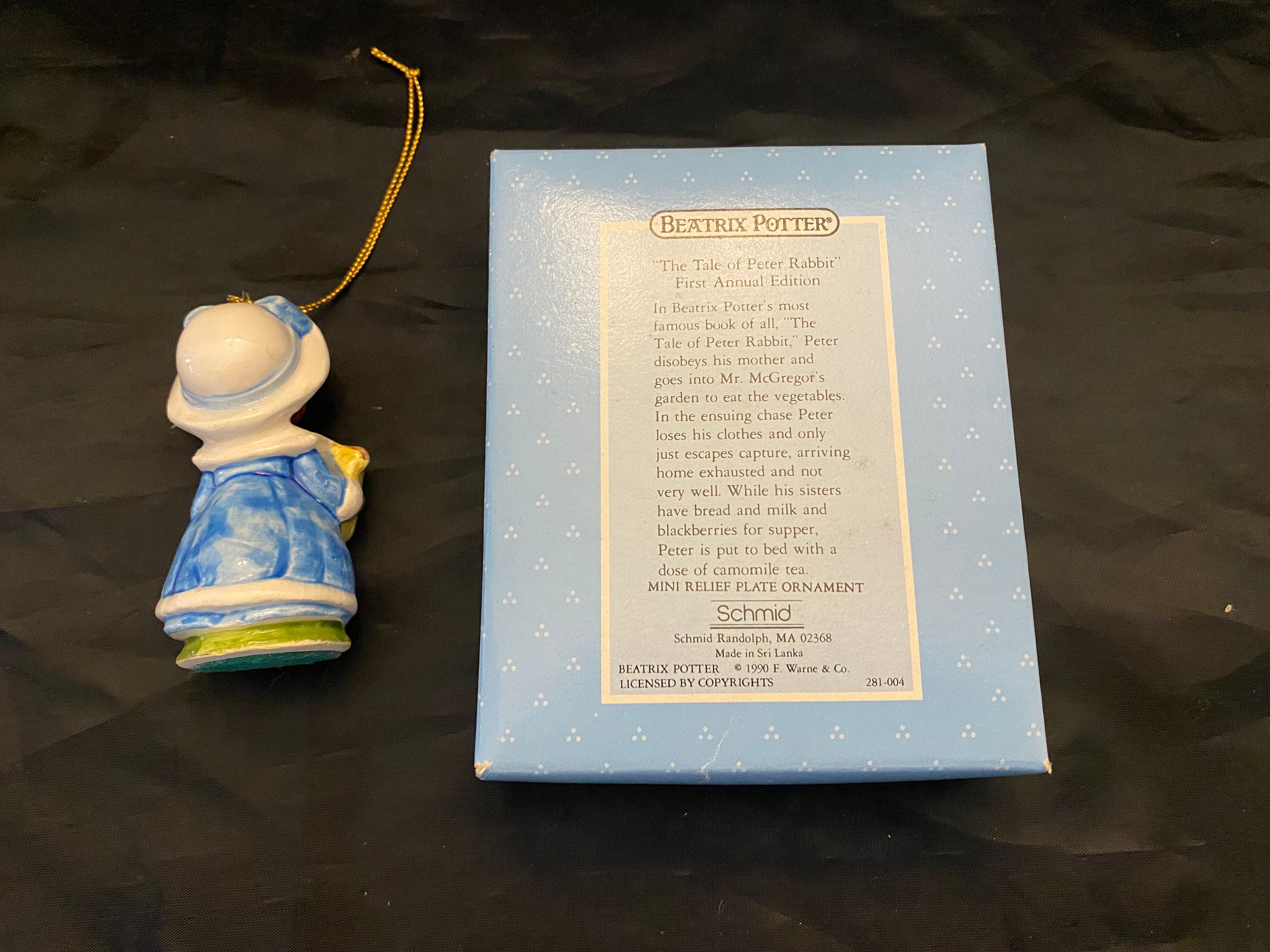 Beatrix Potter Ornaments Schmid Mini Relief Plate Ornament PLUS - Etsy