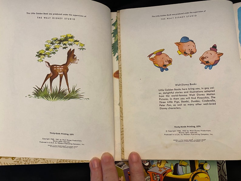 1974 Little Golden Books Walt Disney Studio Collection - Etsy