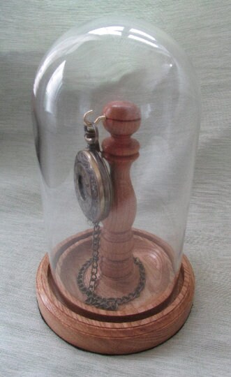 Pocket Watch Glass Display Dome Stand Single or Double Hanger in Dark ...